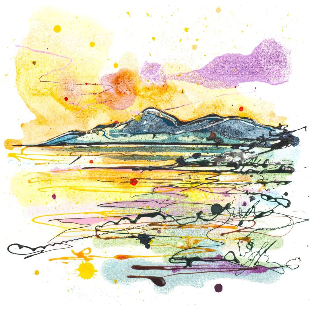 'The Mournes at Sunset' - Northern Ireland Art Print – Painted Earth